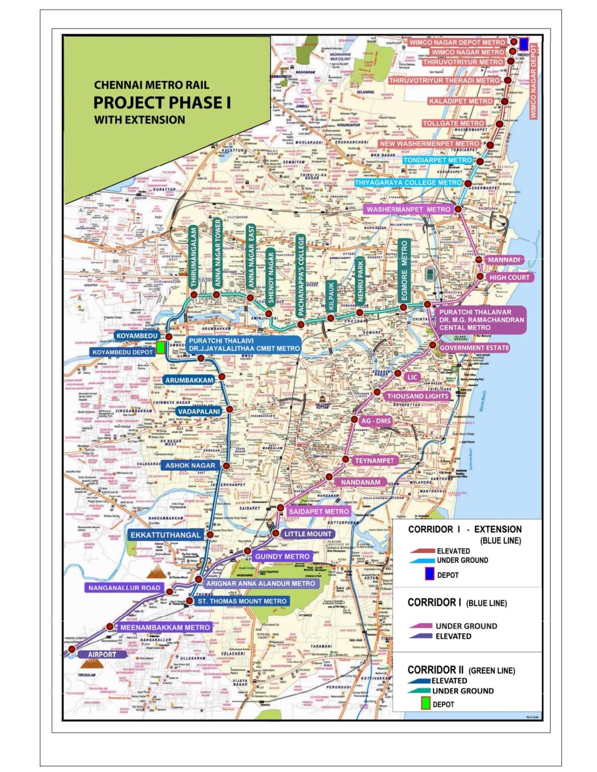 Chennai Metro Rail 2025 Guide: Timings, Fares, Routes and map