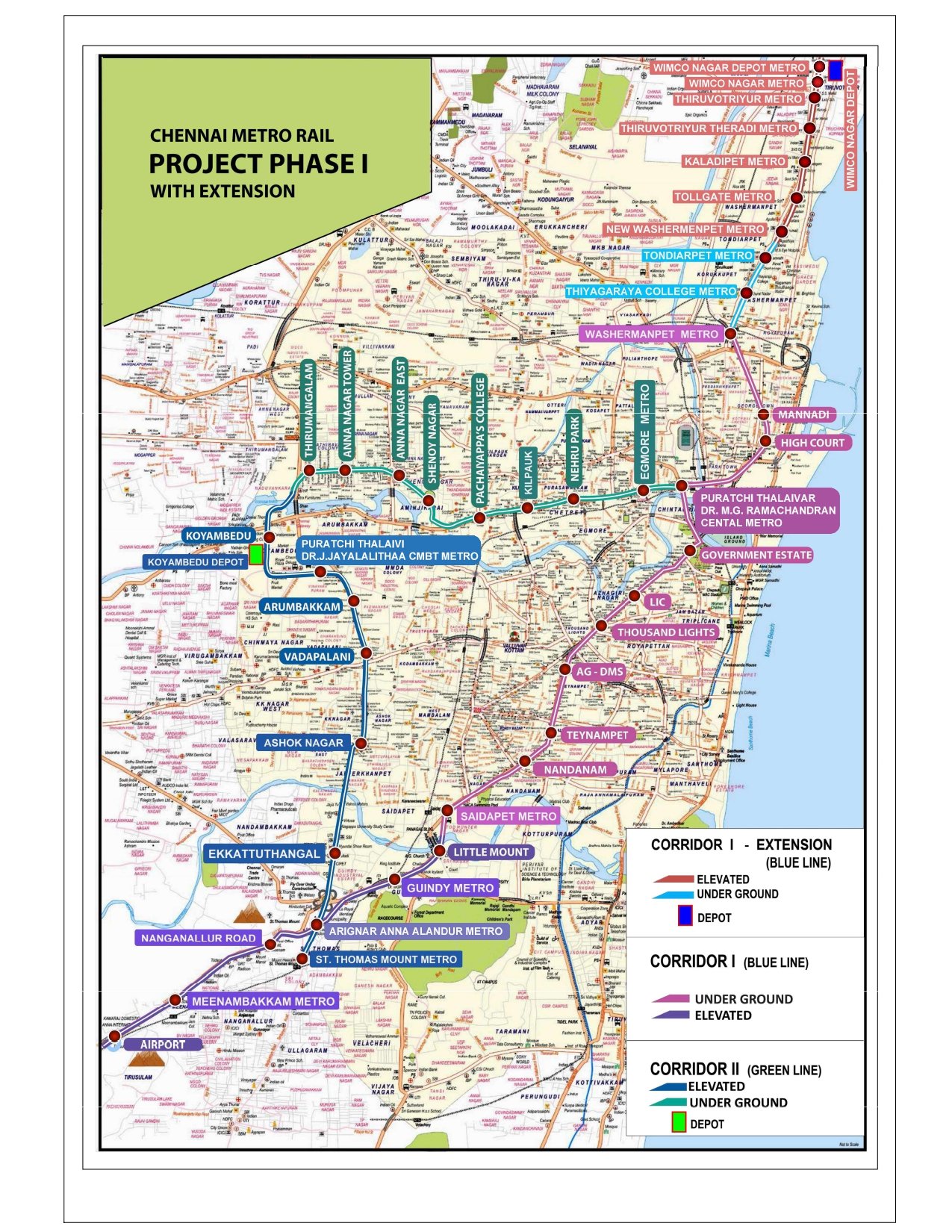 Chennai Metro Rail 2025 Guide: Timings, Fares, Routes and map